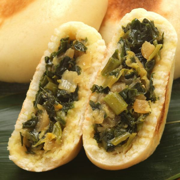 縄文おやき【行者にんにく】3ケ入（季節限定）残り僅か！ | 縄文おやきの小川の庄